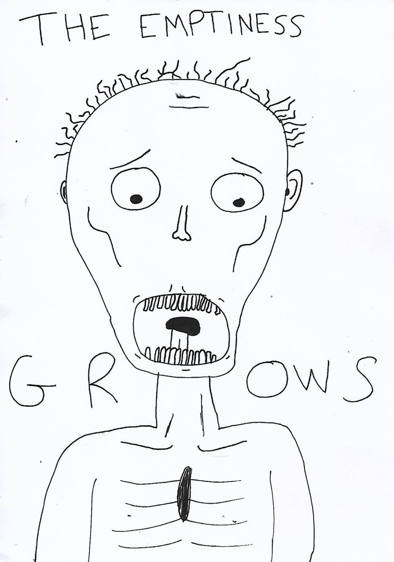 The Emptiness Grows Drawing by John Carter | Saatchi Art