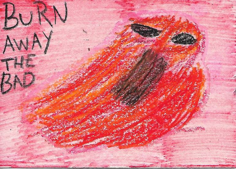 Burn Away The Bad Drawing by John Carter | Saatchi Art