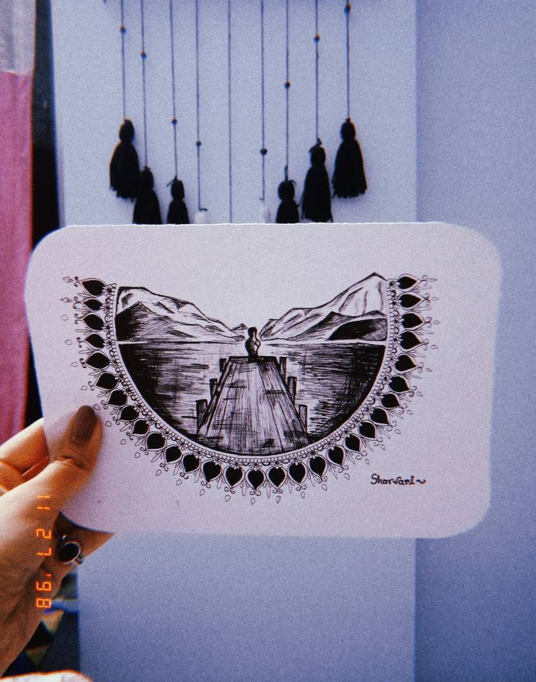 Contemplation Drawing by Sharvari Meshram | Saatchi Art