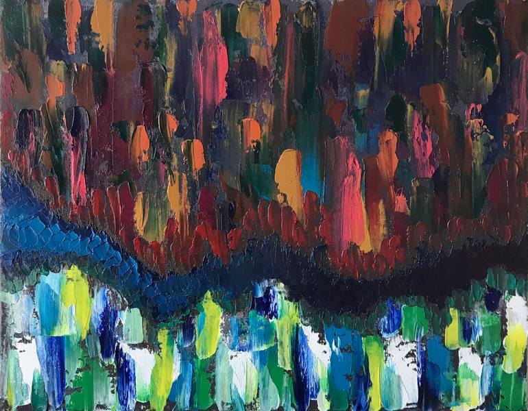 the crossing Painting by Andrew Roth | Saatchi Art