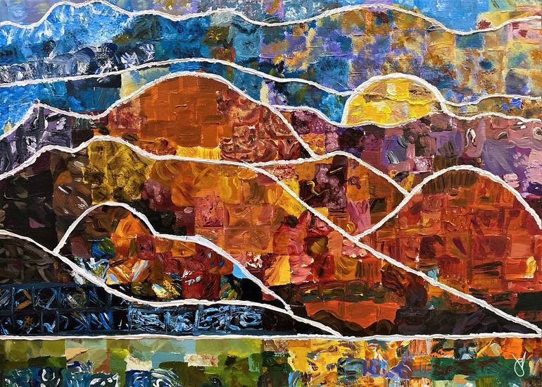 A place for the palettes to hide Painting by Jes Da | Saatchi Art