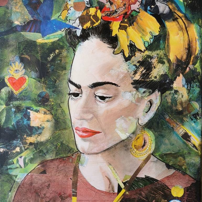 Portrait of Frida Khalo Painting by Talia Ward | Saatchi Art