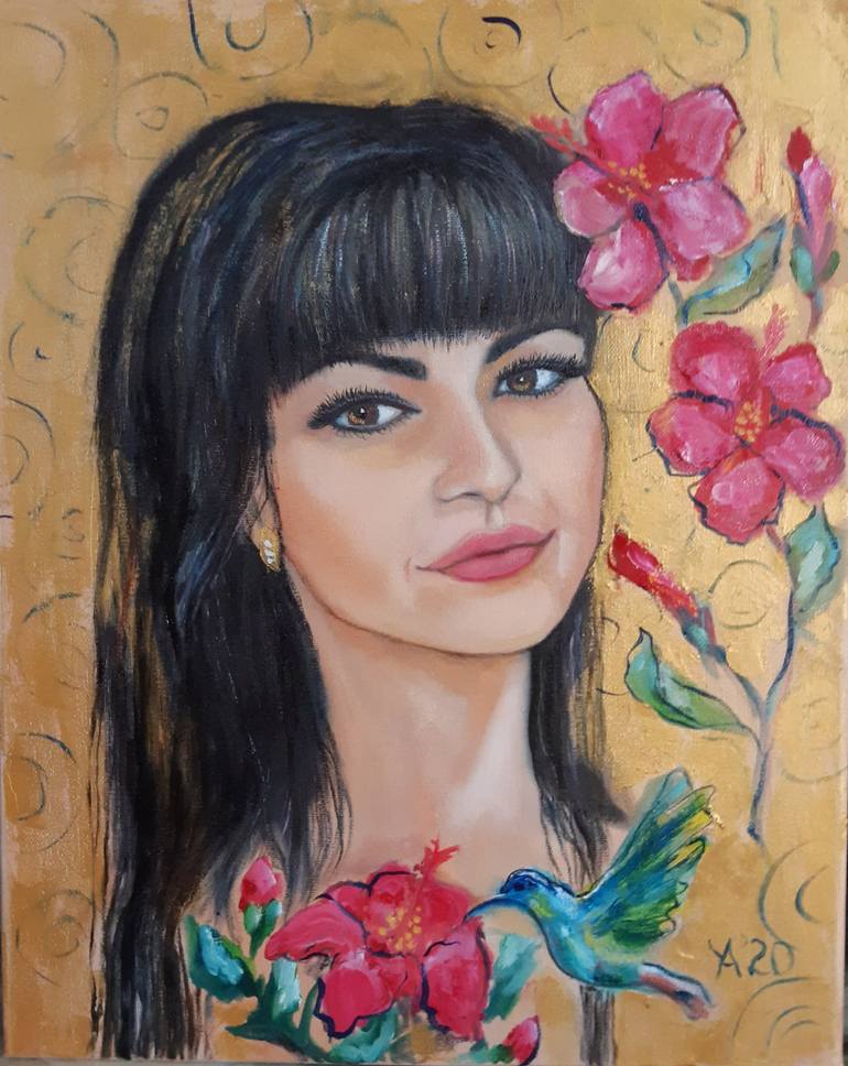 Portrait Of Kristina Painting by Liliya Chupakhina | Saatchi Art