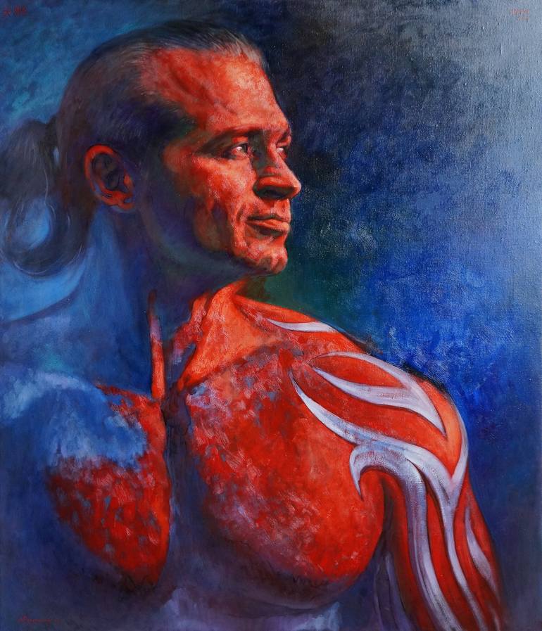 Portrait of Denis Borisov Painting by Aleksei ADLEXE Panfilov | Saatchi Art