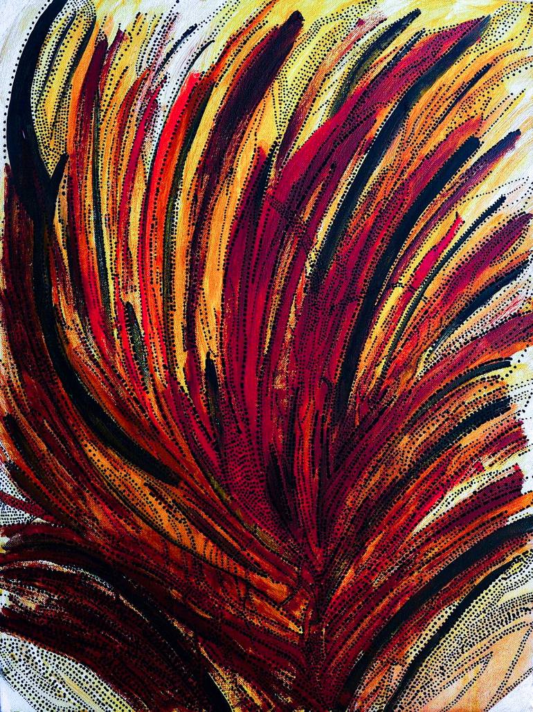 Grassfire Painting by Kate Constantine | Saatchi Art