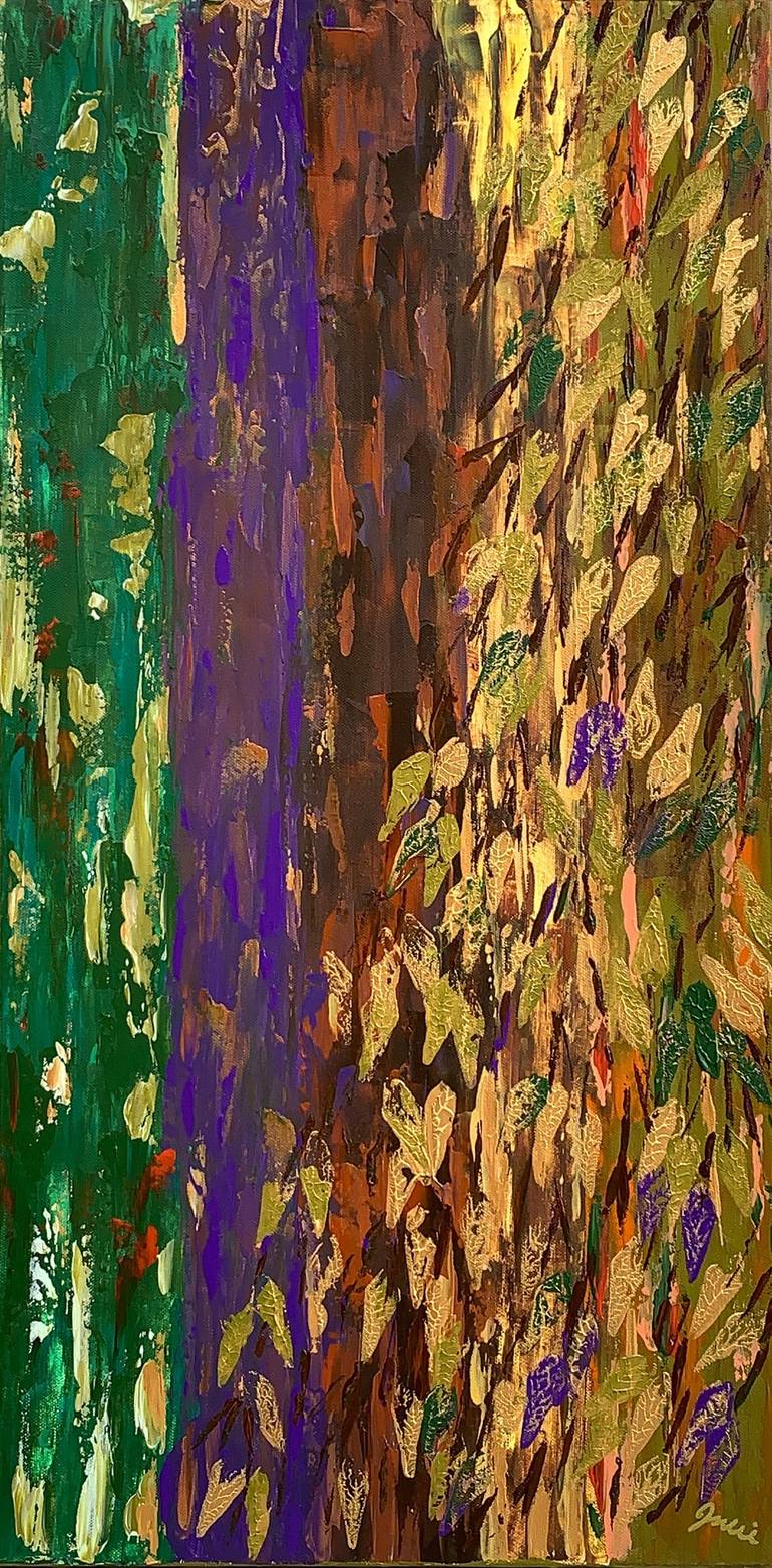 Autumn Pathway Painting by Julie Wynn | Saatchi Art
