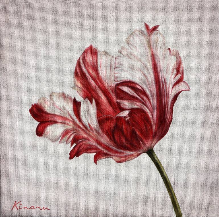 Pink Flower Painting by Natasha Kinaru | Saatchi Art