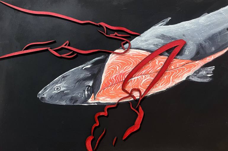 Seafood World Painting by Ketty Haolin Zhang | Saatchi Art