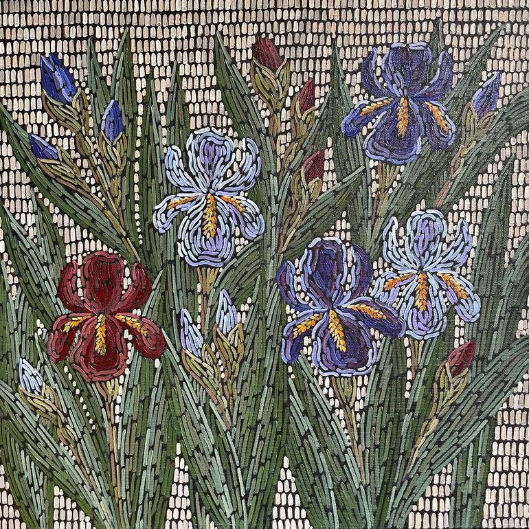 Iris Painting by Daria Dmitrieva | Saatchi Art Portugal