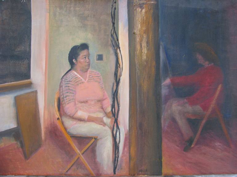 Estrella and Maria Painting by Dimitrios Chrysafidis | Saatchi Art