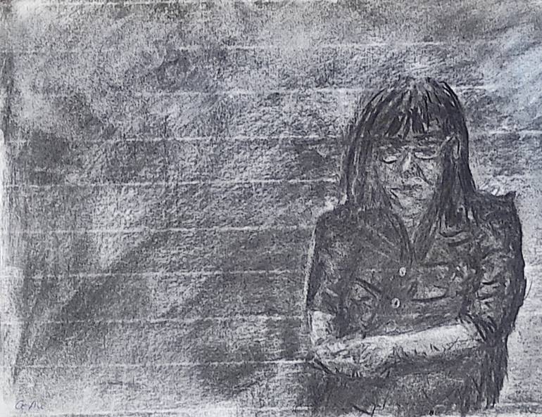 The lady in concerns Painting by Dimitrios Chrysafidis | Saatchi Art