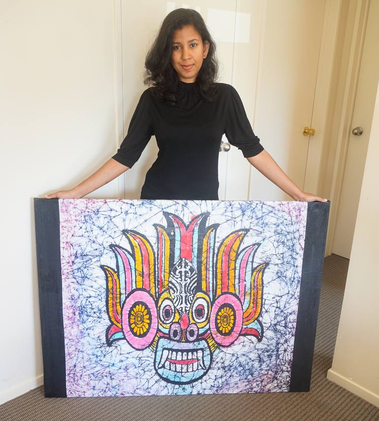 Fighting own demons Painting by Monisha Gallage | Saatchi Art