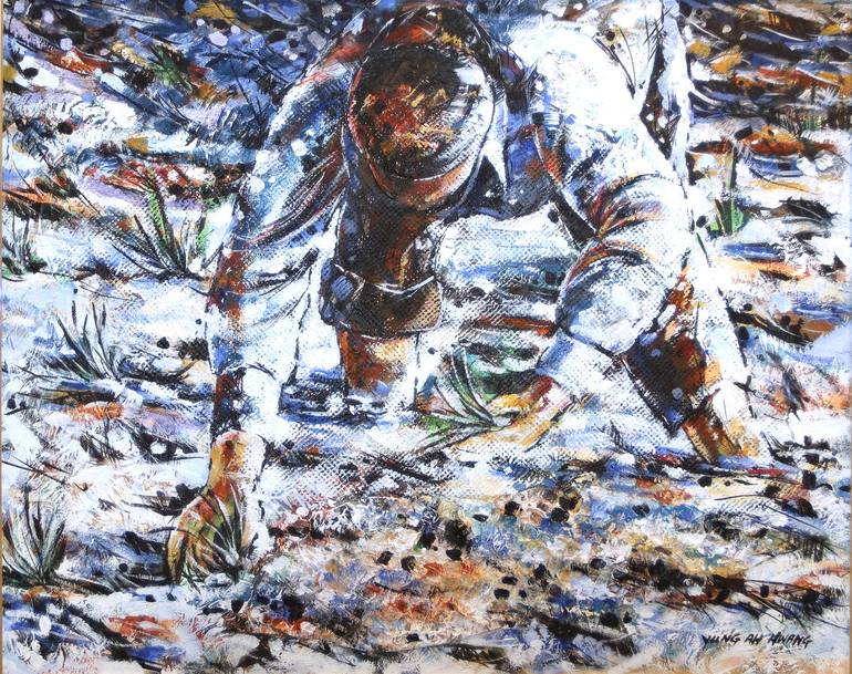 Planting Peace Painting by YungAh Hwang | Saatchi Art