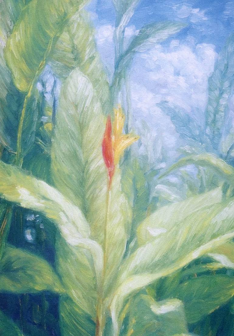 Sunbathing Flower - Birds of Paradise Painting by Albert Zambrano ...