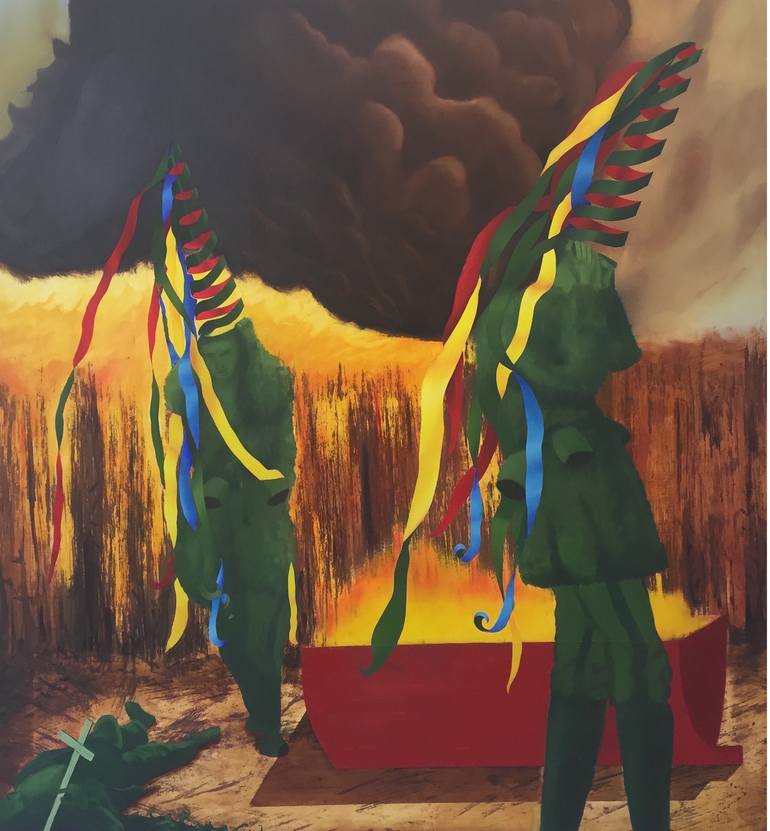 A Fire Simply Burns Things. SOLD Painting by Stephen Thorpe | Saatchi Art