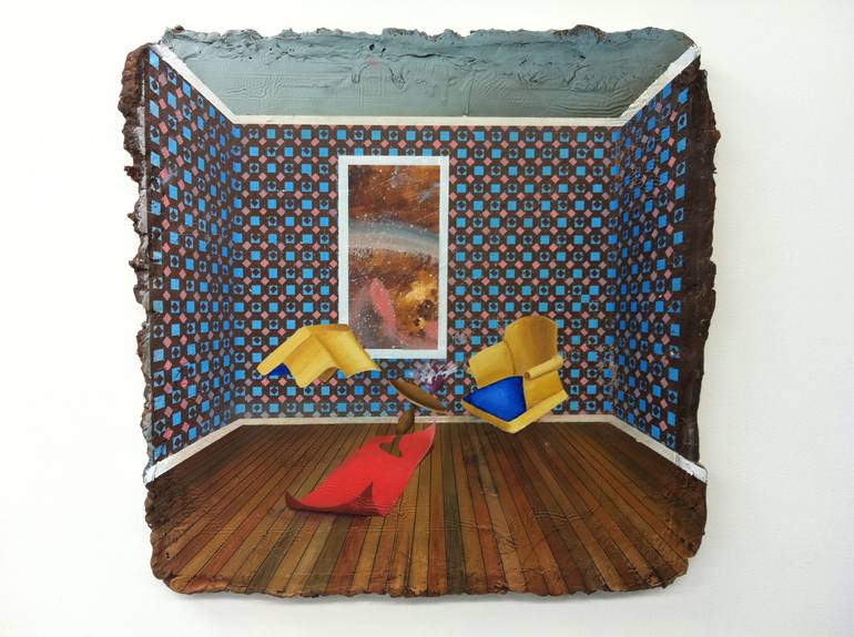 House and Universe Painting by Stephen Thorpe | Saatchi Art