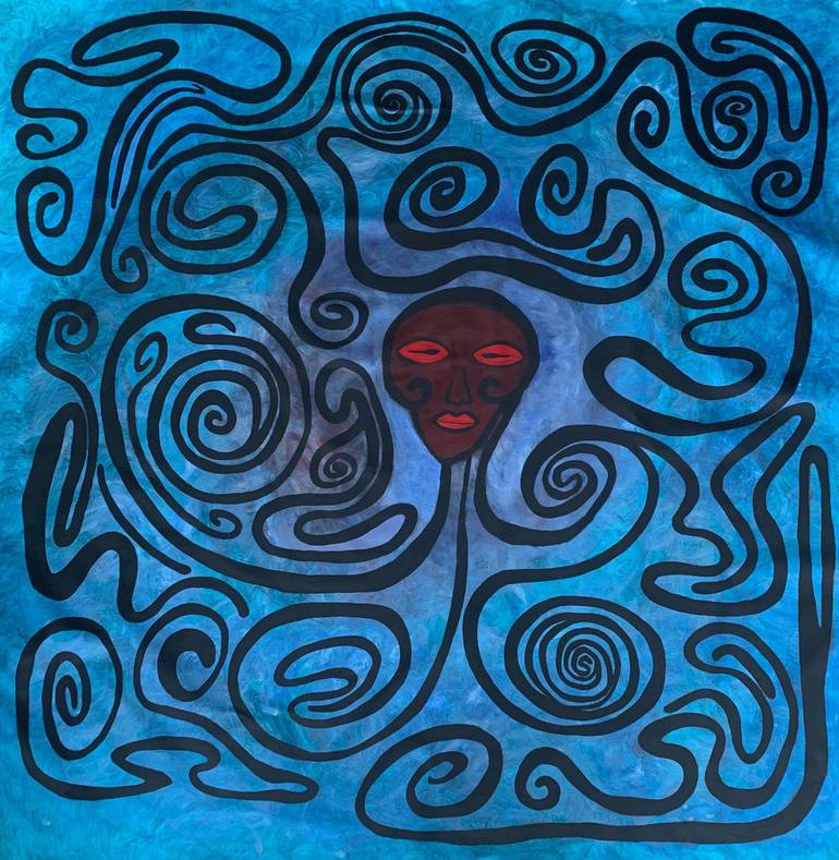 The Alien Maze II Painting by Barbara Majder | Saatchi Art