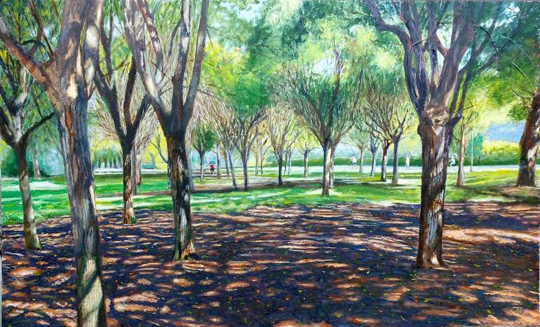 JARDIN DEL TURIA - EXPOSICIÓN Painting by Joaquin Pardo Mendez ...