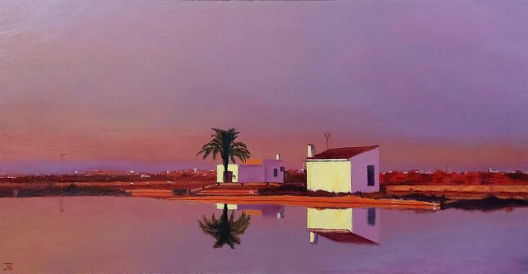 ATARDECER VIOLETA Painting by Joaquin Pardo Mendez | Saatchi Art