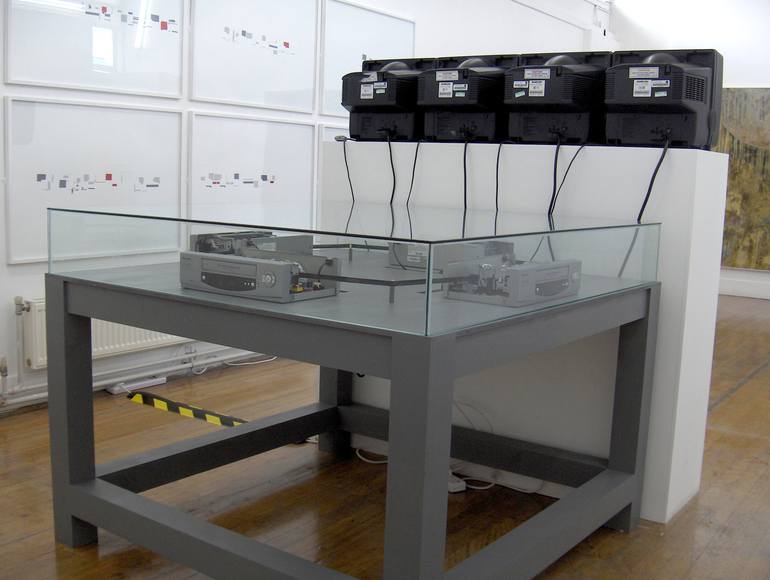 multiple VCR playback Installation by Lisa Ure | Saatchi Art