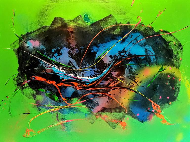 Neon Painting by Kern Ekstrom | Saatchi Art