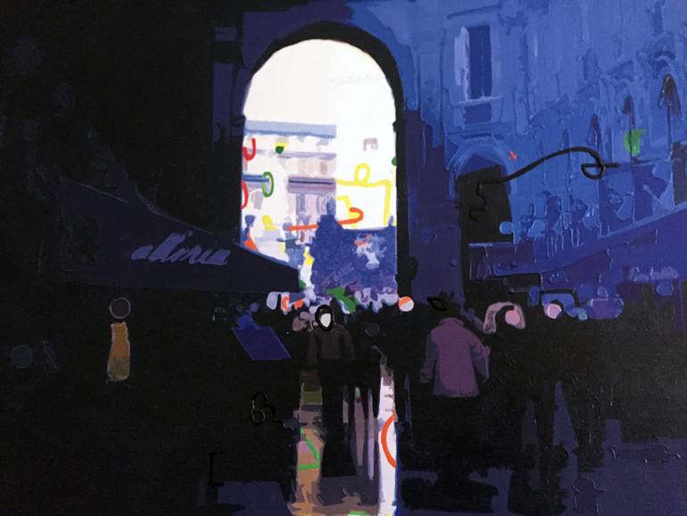 Standing out from the crowd Painting by dOminic brown | Saatchi Art