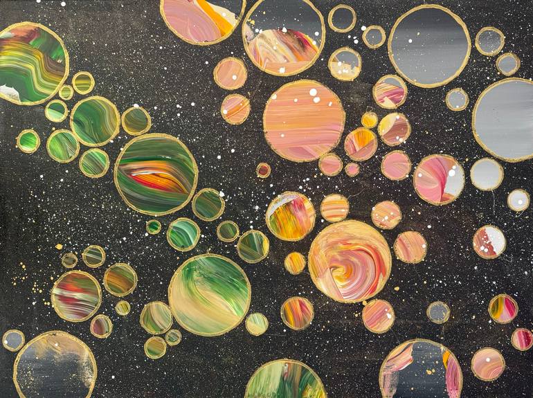 Planets Painting by Maria Karpenko | Saatchi Art
