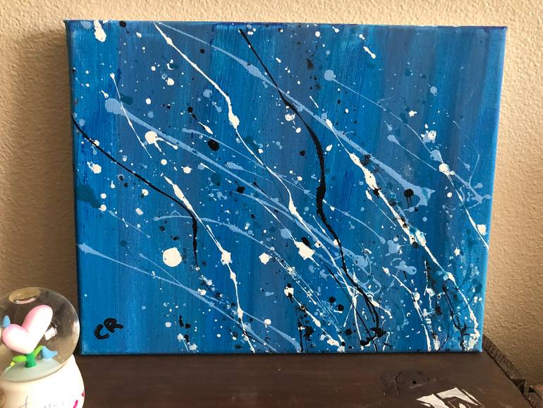 Blue Razzleberry Painting by Carmen Carter | Saatchi Art