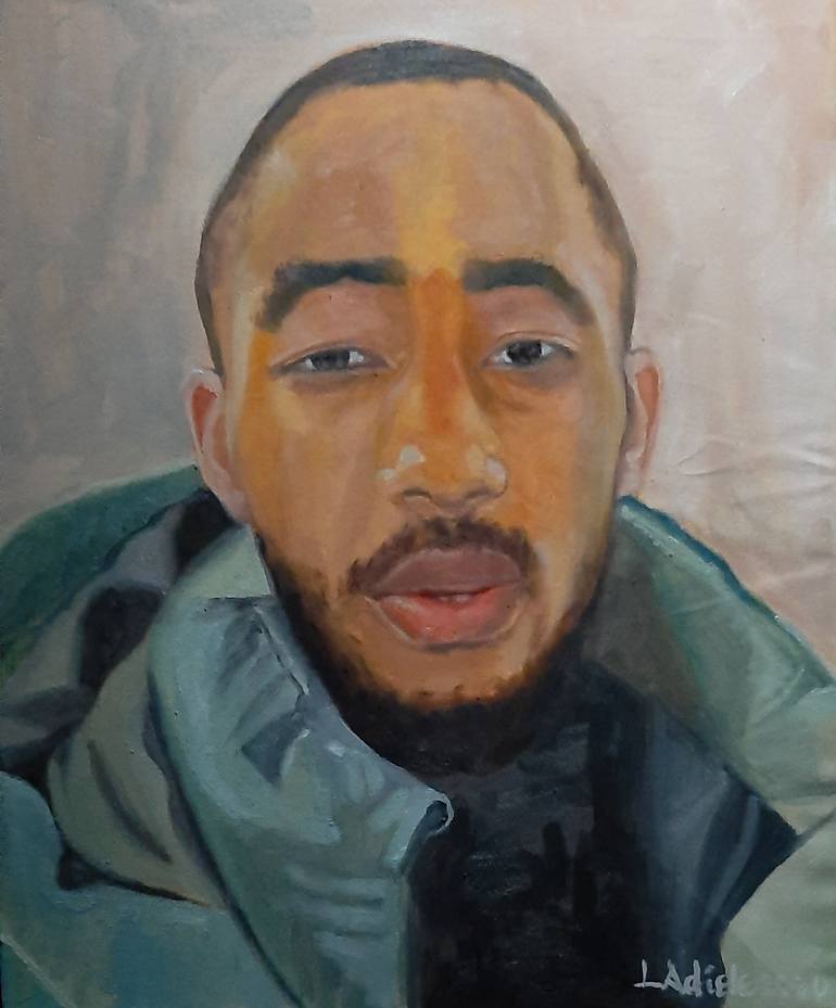 Portrait of Nonso Painting by Linda Adiele | Saatchi Art