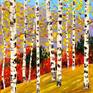 Aspen Tree - Fall Colors Painting by Nisha Ghela | Saatchi Art