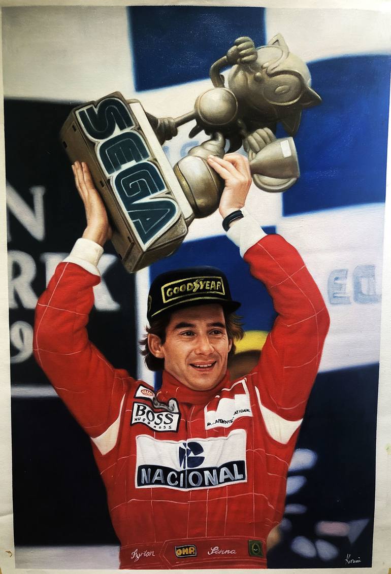 Ayrton Senna Painting by Karwai Chan | Saatchi Art