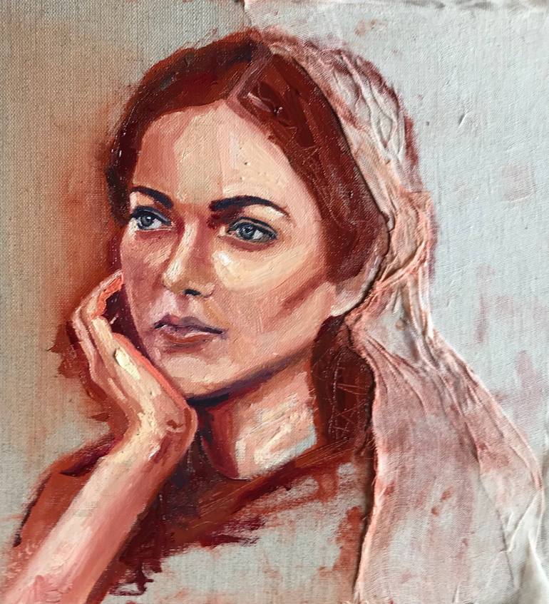 The Veil Painting by Zeina Rashid | Saatchi Art