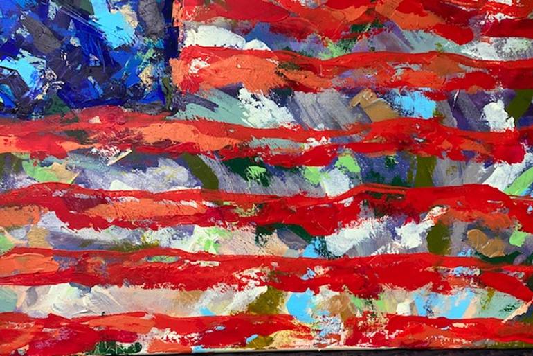 Old Glory Painting by Nancy Gordon | Saatchi Art