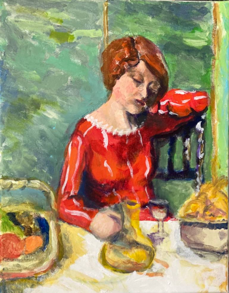 Pensive Painting by Nancy Gordon | Saatchi Art