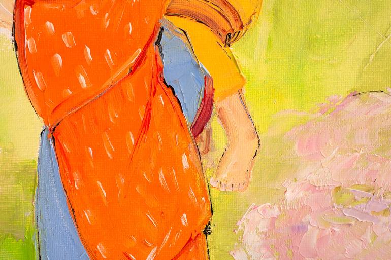 Japan. Brother and Sister. Painting by Natalia Shchipakina | Saatchi Art