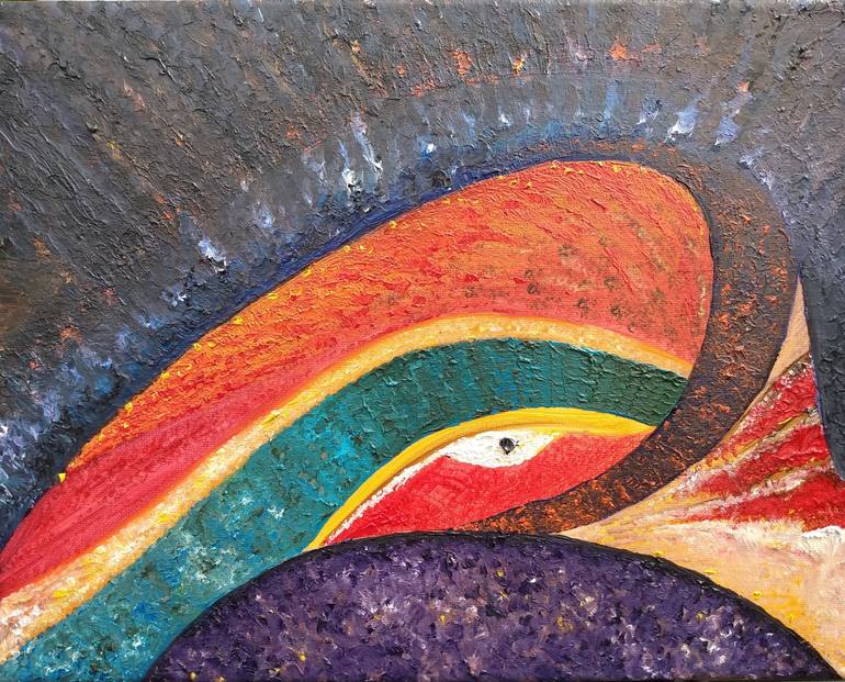 Tropical bird Painting by Emil Gilmutdinov | Saatchi Art