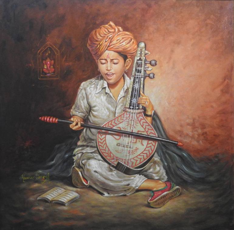 the beginning Painting by kumar umesh | Saatchi Art