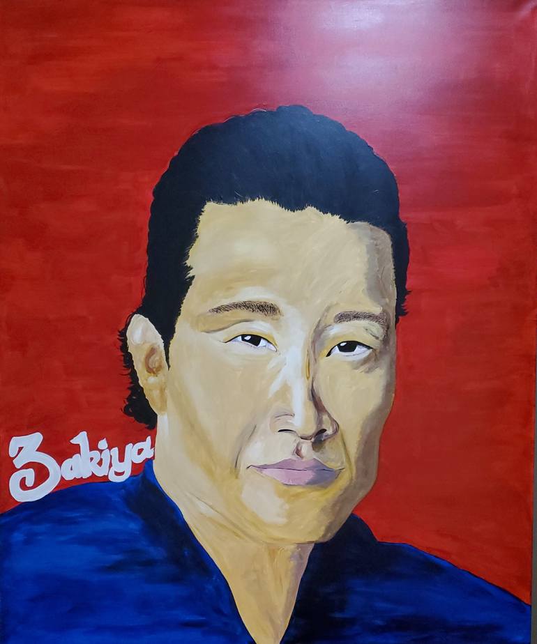 Daniel Dae Kim Painting by Zakiya Raines | Saatchi Art