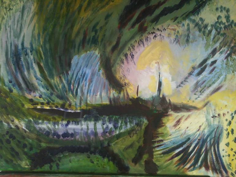 Seascape in the manner of Turner Painting by brian Corcoran | Saatchi Art