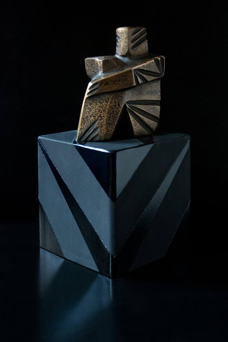 The Thinker on a Cube Sculpture by Alexander Perminov | Saatchi Art