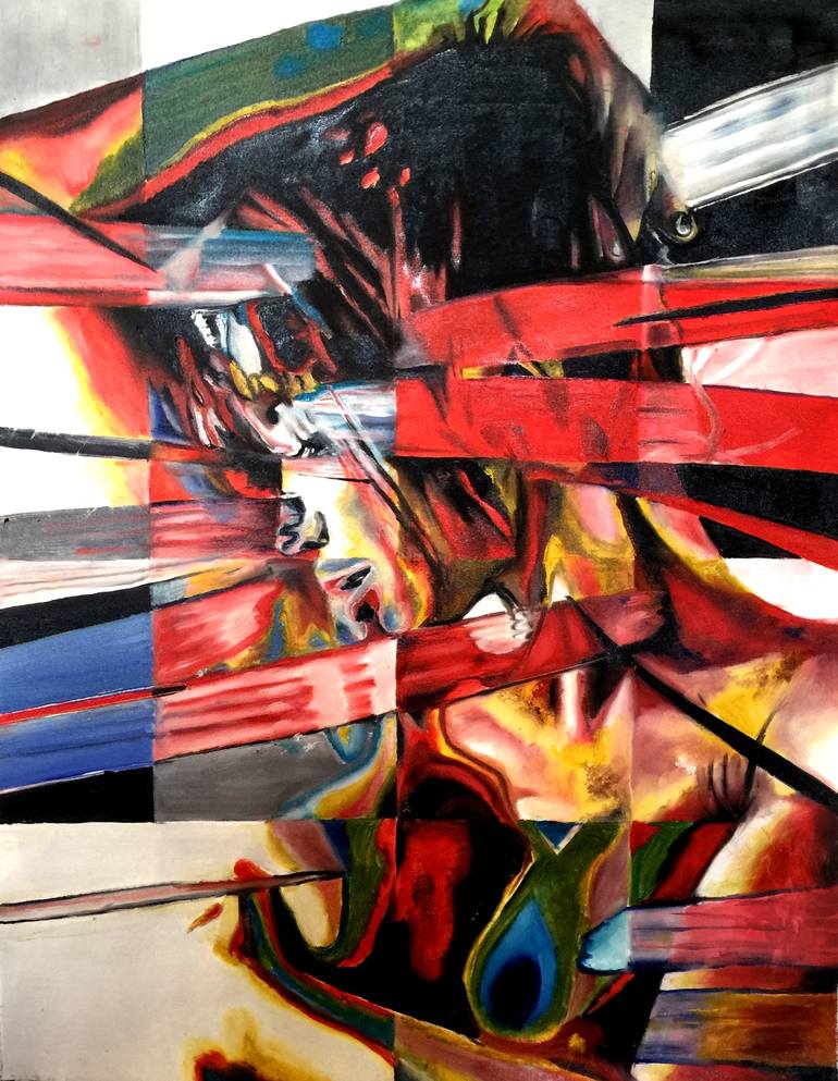 Femme de profil (Profile) Painting by Stephane Czyba | Saatchi Art