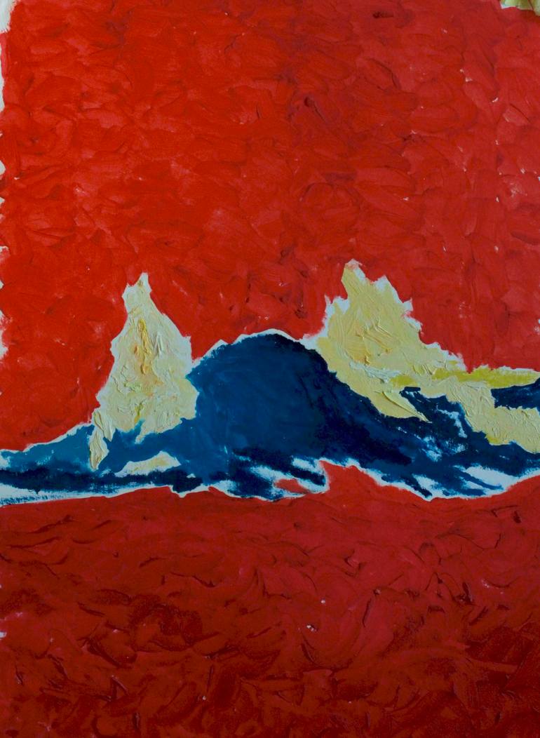 Feeling of australian bushfires Painting by Riccardo Zanda | Saatchi Art