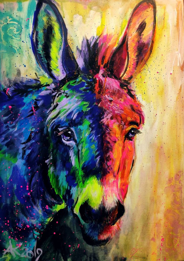 Elfi Esel Painting by Annett Kruppa | Saatchi Art