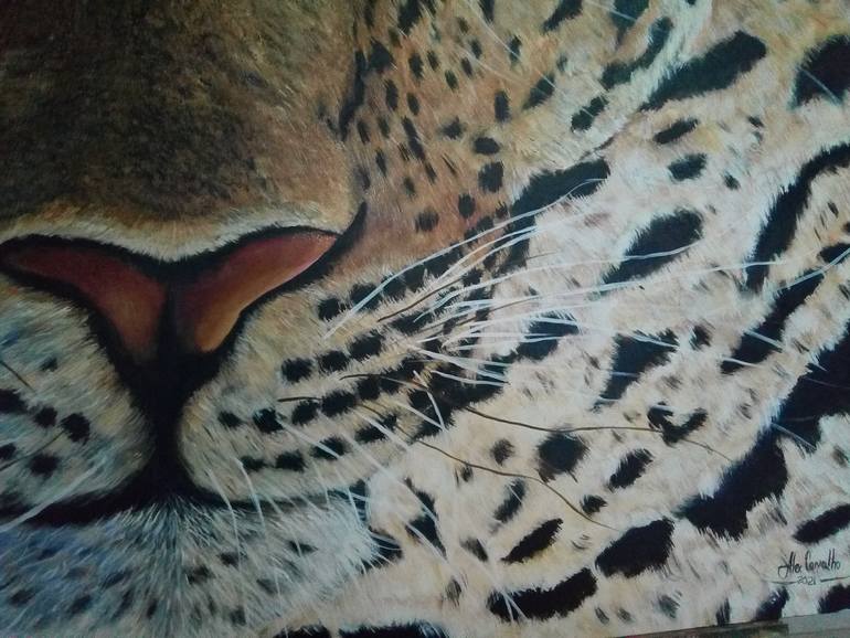 Onça pintada Painting by Alex Carvalho | Saatchi Art