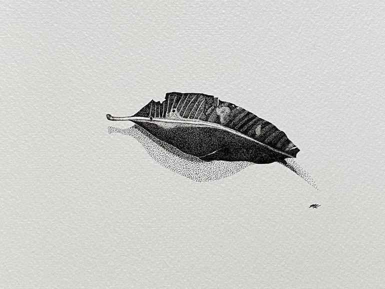 Burnt Leaf - Remnant #1 Australia on Fire Drawing by Mel Kilby ...