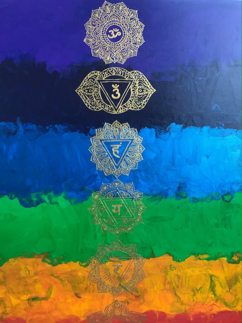7 Chakras Painting by Richa Gallery | Saatchi Art