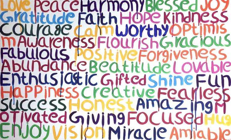 Positivity Painting by Richa Gallery | Saatchi Art