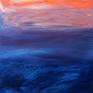 turbulence under a sunset sky Painting by Amanda Quach | Saatchi Art