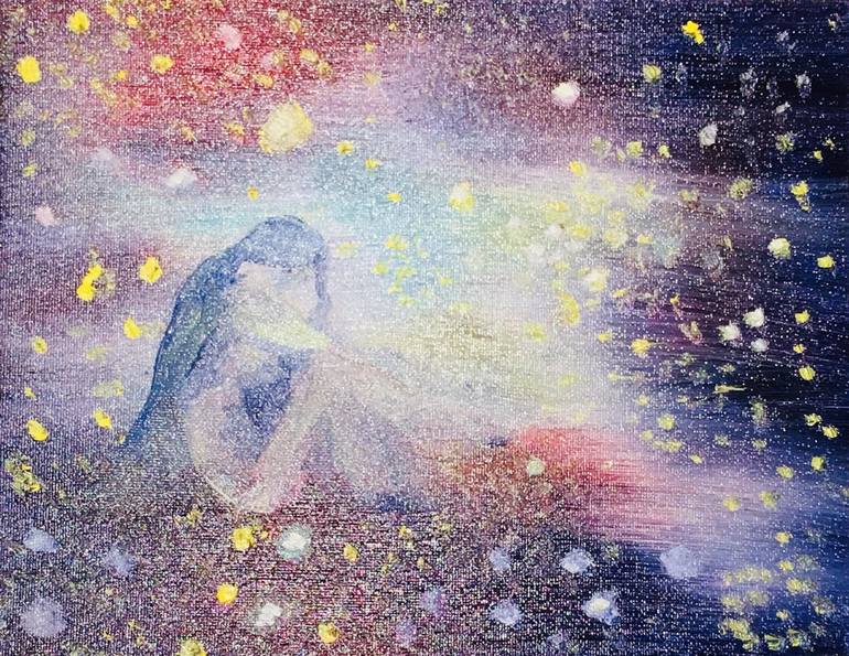 the edge of the universe Painting by Amanda Quach | Saatchi Art