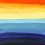 the sky set the sea on fire Painting by Amanda Quach | Saatchi Art